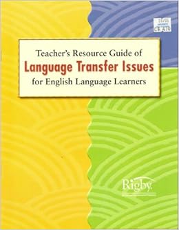 Teacher's Resource Guide of Language Transfer Issues for English ...