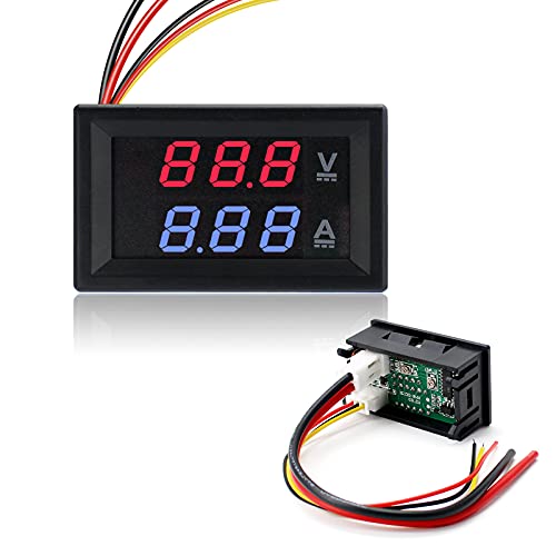 Digital Voltmeter and Ammeter 100V 10A, Volt Meter Led Display 3 bits ...