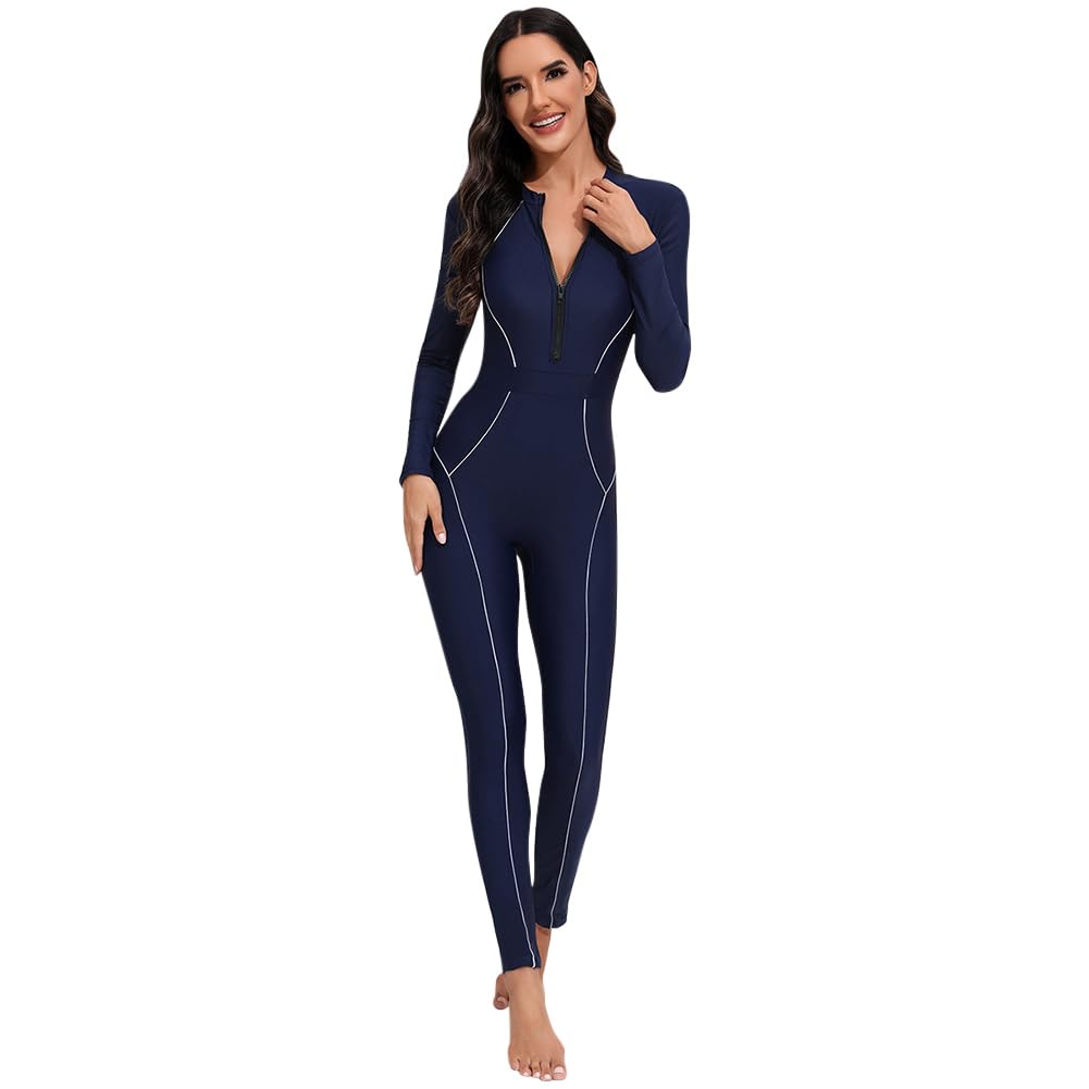 Womens Wetsuit Full Body One Piece Surfing Swimsuits for Women Swimwear ...