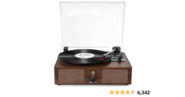 Record Player for Vinyl with Speakers Wireless Turntable for Records ...