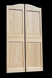 Cafe Doors by Cafe Doors Emporium | 65"T Pine Raised 4 Panel Cafe Door ...