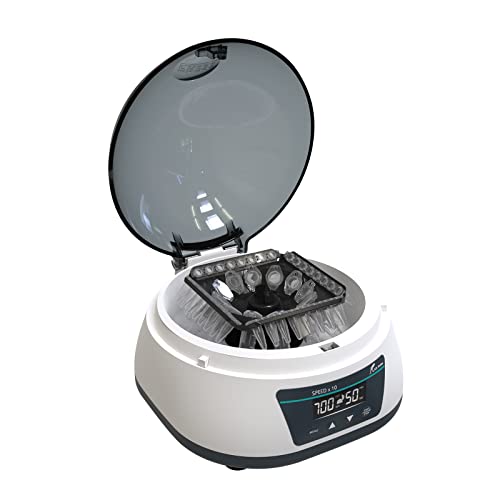 LABFISH Mini Centrifuge LCD Speed Adjustable 1000-7000 RPM,Max 3286 x g RCF,Lab Benchtop ...