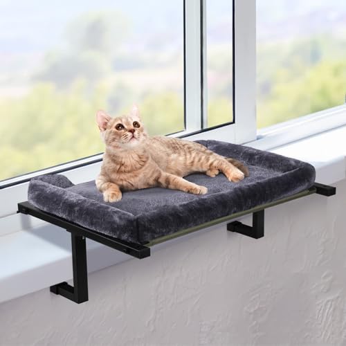 Margoog Cat Window Perch, Cat Hammock for Window Sill with Cushion Bed ...