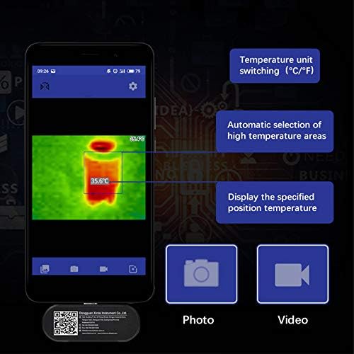 IR Thermal Imager Camera Phones Black Higher IR Resolution Android ...