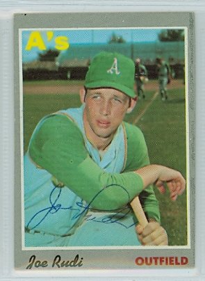 Joe Rudi Athletics Autograph, Athletics Joe Rudi Autograph, Joe Rudi ...