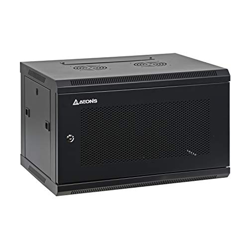 6U Professional Wall Mount Network Server Cabinet Enclosure 19-Inch ...