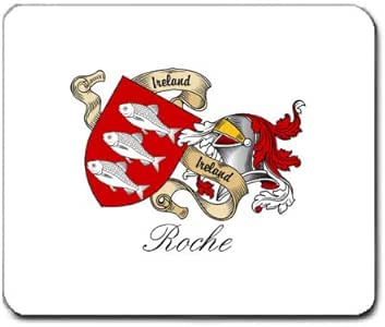 Amazon.com : Roche Family Crest Coat of Arms Mouse Pad : Office Products