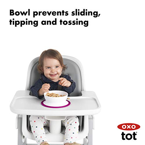 OXO Tot Stick & Stay Suction Divided Plate & Bowl Bundle - Pink | Pricepulse