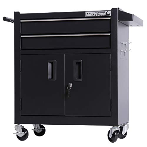 TANKSTORM Tool Chest Heavy Duty Cart Steel Rolling Tool Box with ...