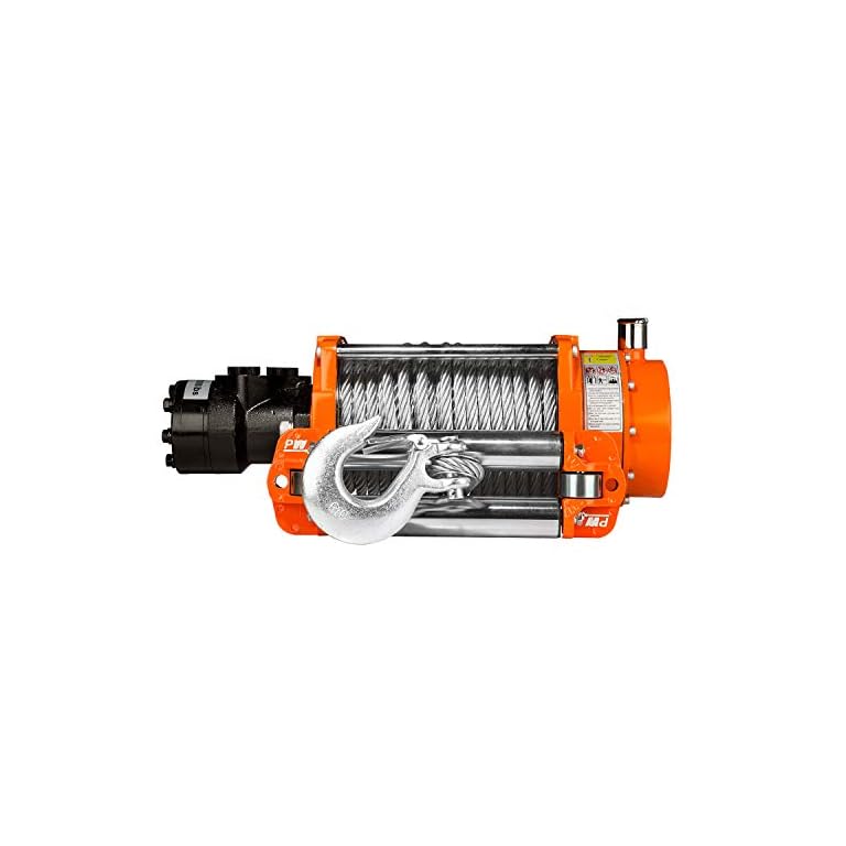 Prowinch 10 Ton Hydraulic Winch with Steel Roller 20000 lbs. 24V Wired ...