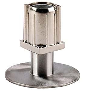 Stainless Flanged Adjustable Foot Insert for 1-1/2" Square Tubing 16 GA ...