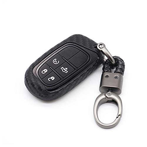 RoyalFox 3 4 5 Buttons silicone carbon fiber smart Key Fob case Cover ...