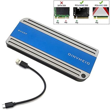 M.2 NVME to USB C Adapter Enclosure for NVME M.2 SSD(Key M),Trim UASP S ...