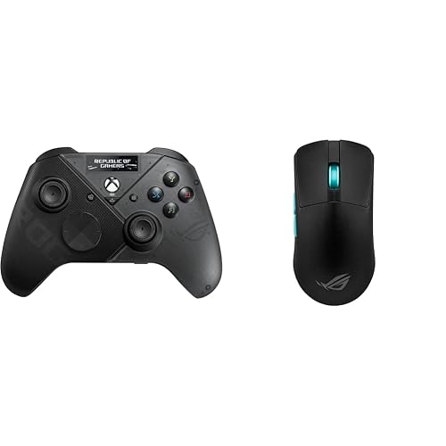 ASUS ROG Raikiri Pro Controller & Harpe Ace Aim Lab Gaming Mouse Bundle ...