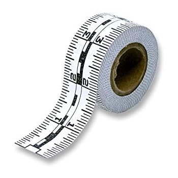 Adhesive Continuous Ruler Roll Tape - Fractional - 1 Inch Wide, 12 Inch ...