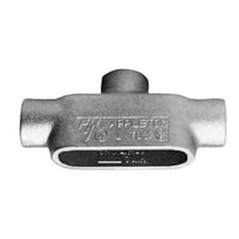 Appleton TB27 Conduit Body, Style TB, Iron, 3/4": Conduit Fittings ...