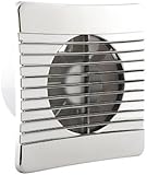 Bathroom Extractor Fan 100mm/4" Timer & Humidity Sensor NI 100H ...