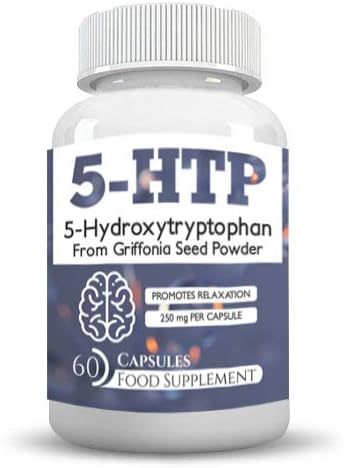 5 htp 500 mg Daily Serving 60 high Strength Capsules (60 Capsules ...