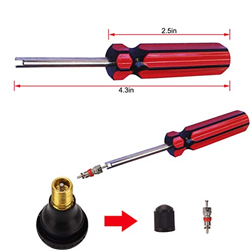 Febrytold Tire Valve Stem Tool Remover & Installation, 6 Pcs TR412 Snap ...