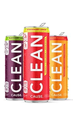 CLEAN Energy Drink with Collagen Peptides & Prebiotics. CLEAN Cause ...