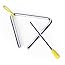 Amazon.com: DD 6" Music Percussion Triangle, Striker, Holder & Case ...