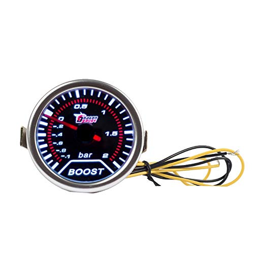Etopars Car Motor Universal Smoke Tint Len 2" 52mm Bar Turbo Indicator ...