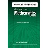 Holt McDougal Mathematics: Homework and Practice Workbook Course 1 ...