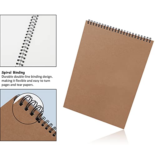 Yordawn A4 Sketchbook, Sketch Book Drawing Pad Paper Art Supplies 60 Pages (30 Sheets) 120gsm ...