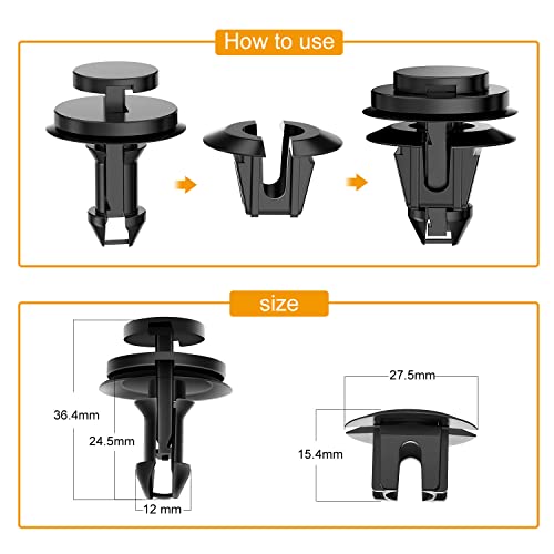 GOOACC Front Air Deflector Retainers Clips 15733971 for GM Chevrolet ...