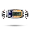 3/4 inch Turbine Flow Meter LCD Digital Display Flowmeter with NPT Counter Detachable Adaptor ...