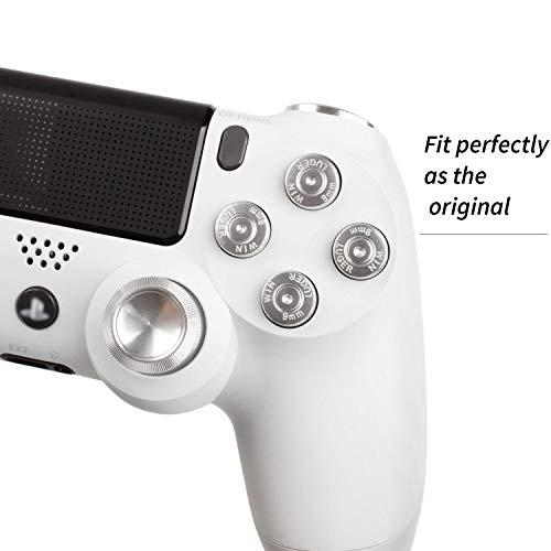 Metal Buttons for PS4 Controller Gen 2, Metal Aluminum Bullet Buttons ...