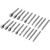 10PC HSS Routing Router Bits Burr Rotary Tools 1/8 Inch Shank Rotary ...