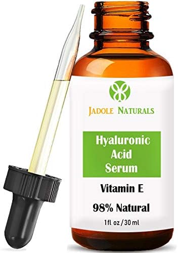 Jadole Naturals Hyaluronic Acid Serum 30ml with Vitamin E, Hydrating ...