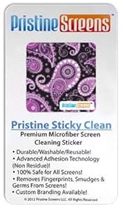 Amazon.com : Pristine Sticky Clean - Microfiber Screen Cleaner Sticker ...