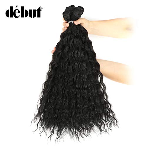DÉBUT synthetic hair bundles with simple closure weave bundles with ...
