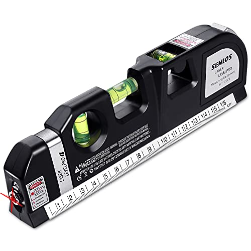 Semlos Multipurpose Laser Level for Picture Hanging, Spirit Levels Line ...