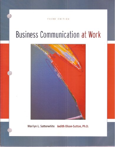 Business Communication At Work Third Edition (McGraw-Hill Learning ...