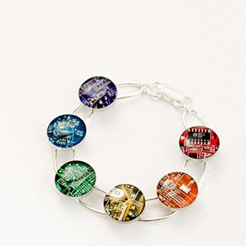 Amazon.com: Circuit Board Rainbow Bracelet: Handmade