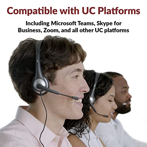 Cyber Acoustics Stereo Headset (AC-204), 3.5mm Stereo & Y-Adapter, Home, K12 School Classroom ...