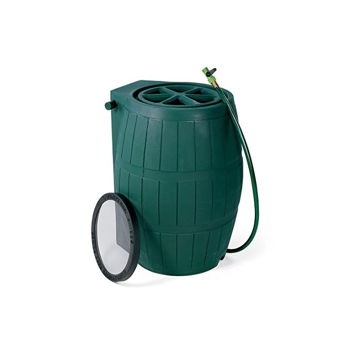 FCMP Outdoor RC4000 50-Gallon Heavy-Duty Outdoor Home Rain Catcher ...