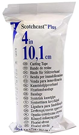 Amazon.com: 3m 82004 ScotchCast Plus Casting Tape 4" x 4 Yards - White ...