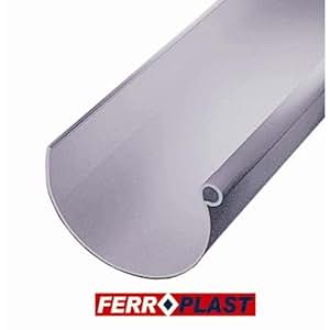 Ferroplast - Canalon pvc gris 4m. 33 - 207013: Amazon.es: Hogar