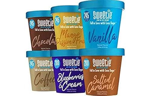 Sweetie Ice Cream- Low Fat -Low Calorie-Low Sugar-High Protein, Variety ...