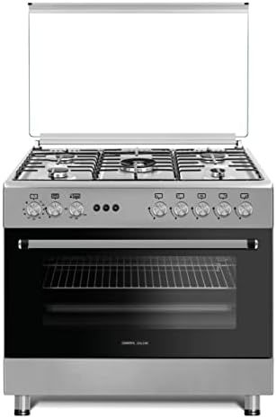 General Goldin Stylish Series Gas Cooker with 5 Burners, 1 Fan, Enamel ...