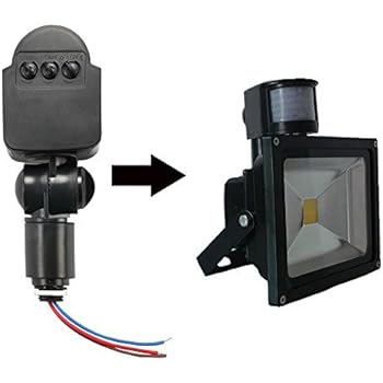 Amazon.com : Comidox LED Outdoor 110-220V Infrared PIR Motion Sensor ...