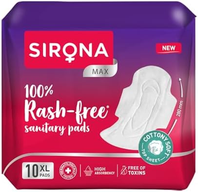 Sirona Natural Biodegradable Super Soft Pink Sanitary Pads/Napkins ...