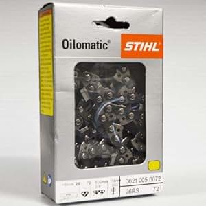 Amazon.com: Stihl 3621 005 0072 Saw Chain 20": Garden & Outdoor