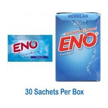 Amazon.com: Eno Fruit Salt Regular Antacid Powder Baking Soda for ...