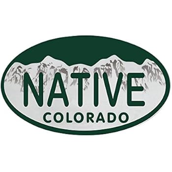 Amazon.com: American Vinyl Native Colorado Mountain Bumper Sticker ...