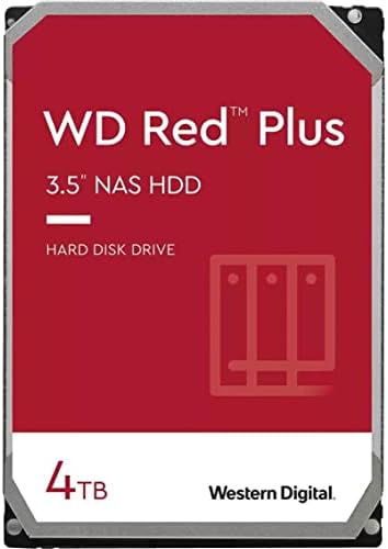 Western Digital 4TB WD Red Plus NAS Internal Hard Drive HDD - 5400 RPM ...